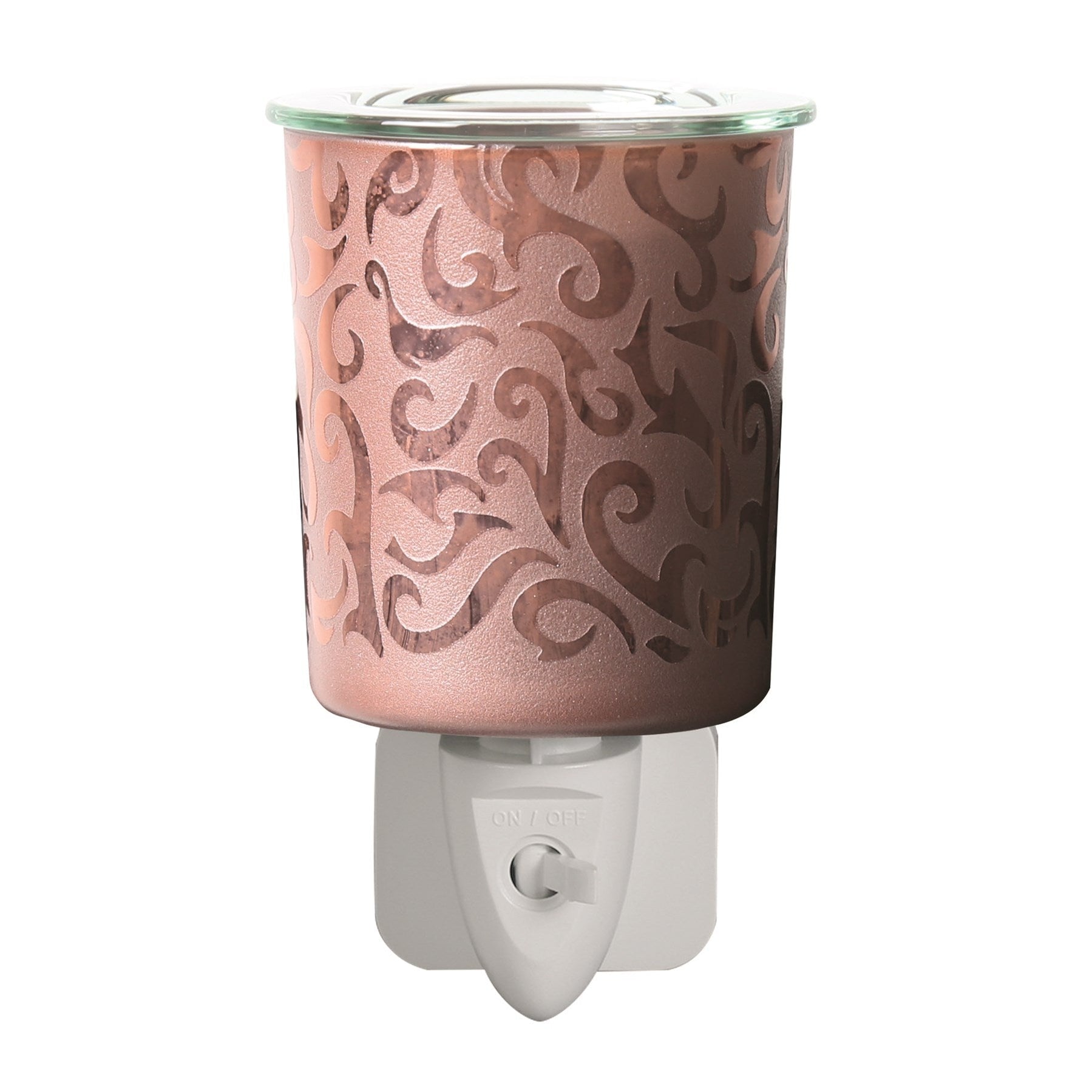 Copper Swirl Plug-In Wax Melt Burner – 13cm Home Fragrance