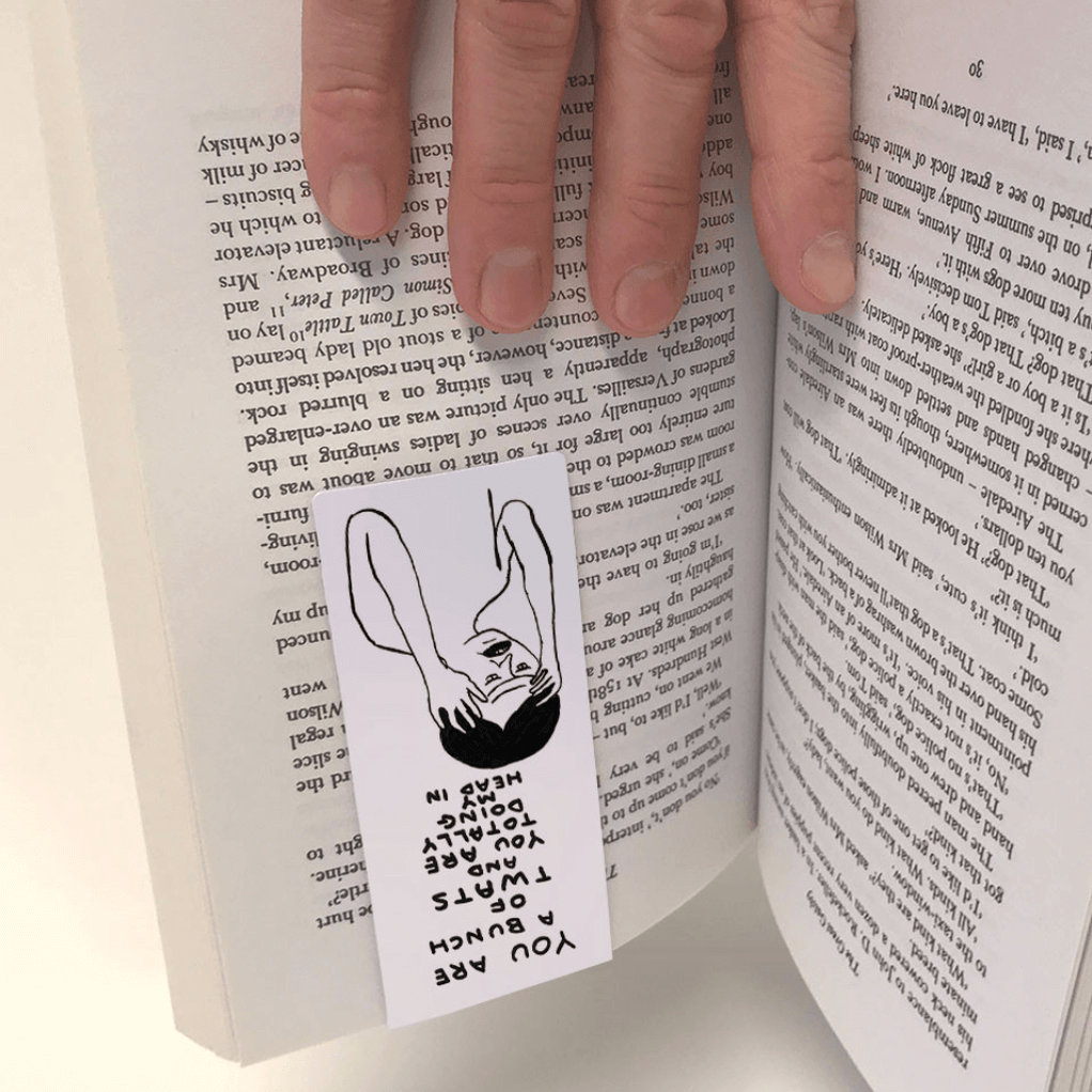 Rude Magnetic Bookmark “Bunch of T-Words” – David Shrigley Gift