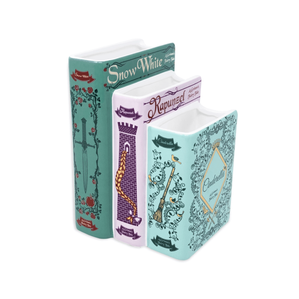 Grimm’s Fairy-Tale Book Vase | Snow White Rapunzel Vase