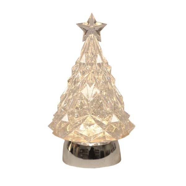 LED Christmas Tree Water Spinner 23cm | Light Up Decoration