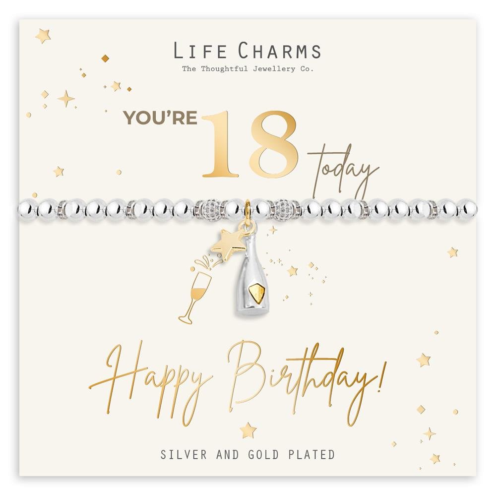 Celebrate 18th Birthday with Life Charms Bracelet