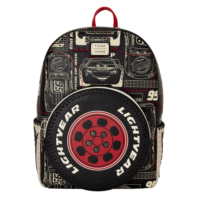 Loungefly Disney Pixar Cars Lightning McQueen Tyre Backpack