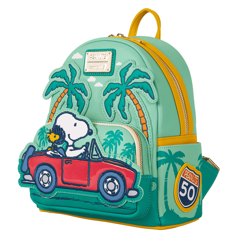 Loungefly Peanuts Snoopy Road Trip Mini Backpack | Loungefly Bags