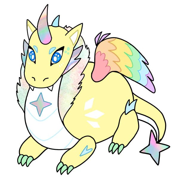 Mini Prismatic Dragon Plush – Sparkly Rainbow Fantasy Toy