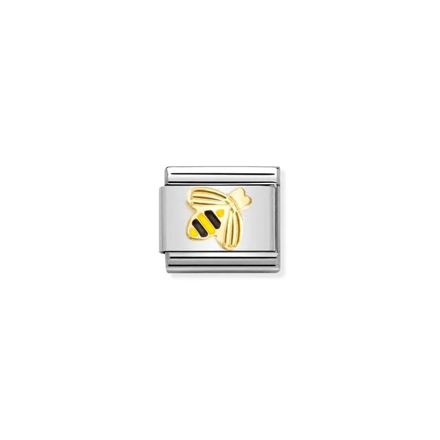 Nomination Bee Yellow-Gold Classic Link
