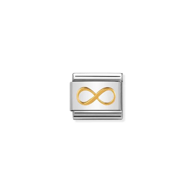 Nomination Classic Link – Infinity Yellow Gold Charm