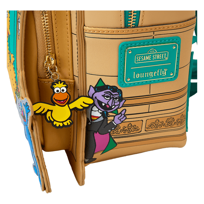 Sesame Street Neighbourhood Friends Mini Backpack – Colourful Fan Bag