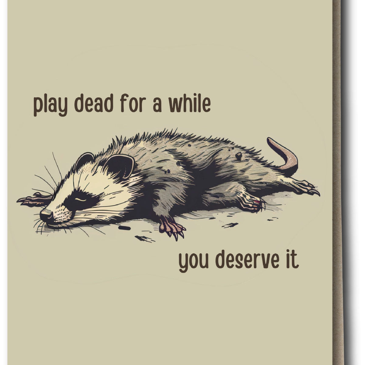 Silly Sausage - Play Dead Greeting Card - Hilarious and Quirky Card