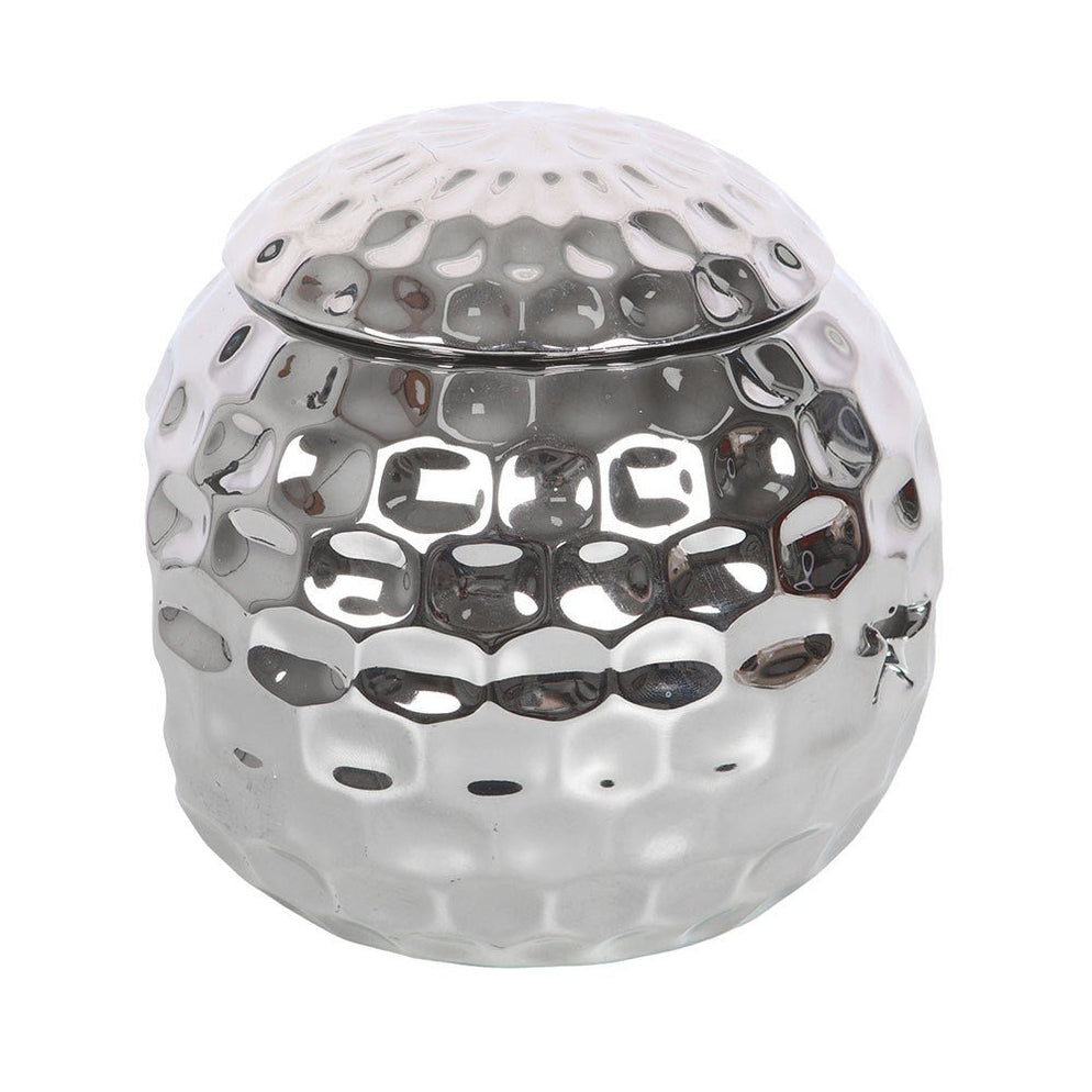 Silver Disco Ball Oil Burner - Stylish Home Fragrance