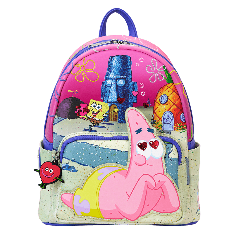 SpongeBob & Patrick Hearts Mini Backpack – Cute Cartoon Bag
