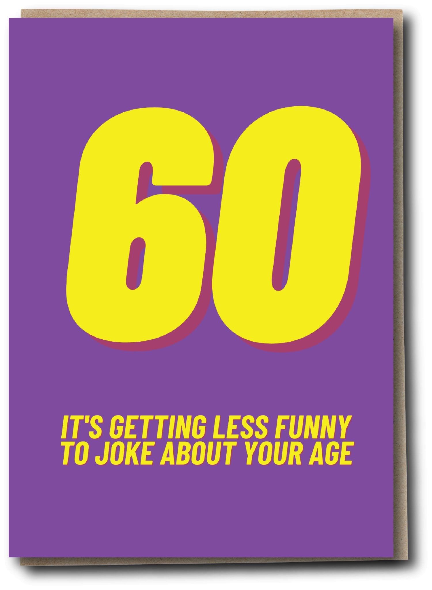 Funny 60th Birthday Greeting Card - Age Jokes - Something Different ...
