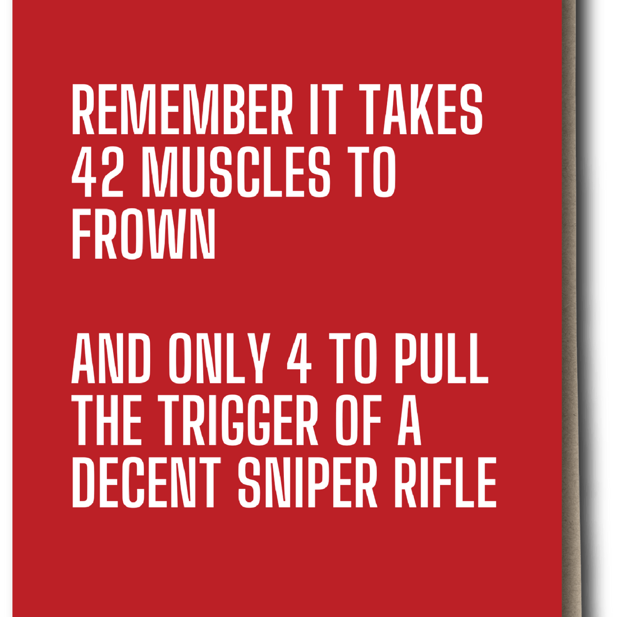 Greeting Cards: Sniper Rifle Humor — Something Different Gift Shop