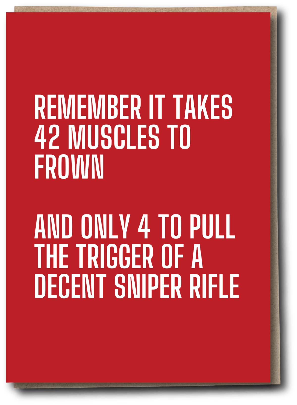 Greeting Cards: Sniper Rifle Humor — Something Different Gift Shop